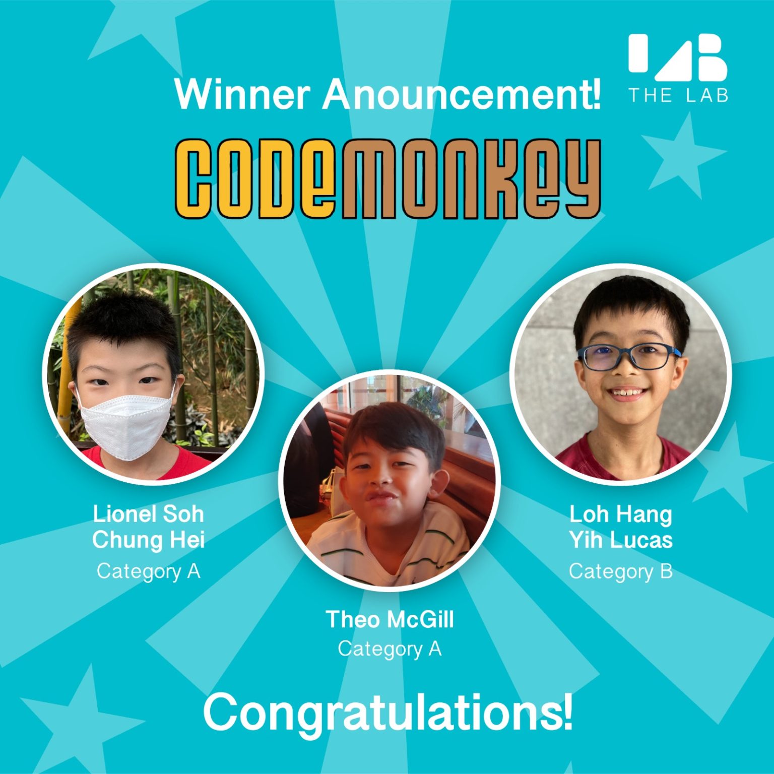 Coding Olympics Singapore 2022 - The Lab Singapore Winners - The Lab ...